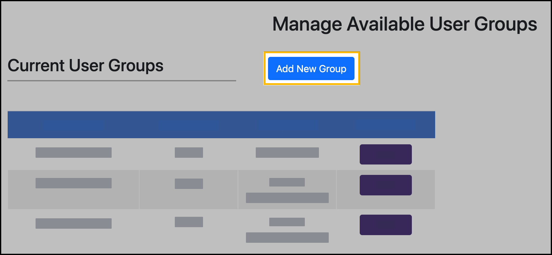Create user groups for compliance